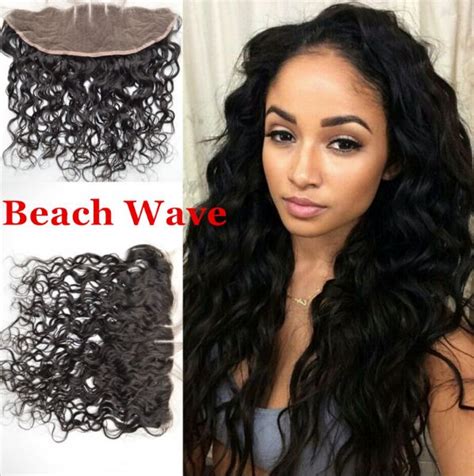 Brazilian Beach Wave Full Lace Frontal Closure 13x4 Frontal Lace