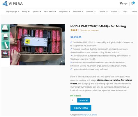 Nvidias Flagship Mining Gpu The Cmp 170hx Being Sold For Over 4400 Us