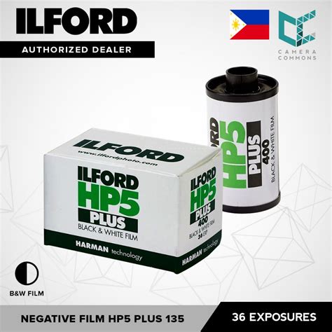Ilford Hp5 Plus 135 400 Iso Black And White Negative Film 36 Exposures
