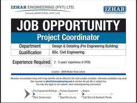Muhammad Ali Raza On Linkedin Izhar Engineering Is Hiring For Project