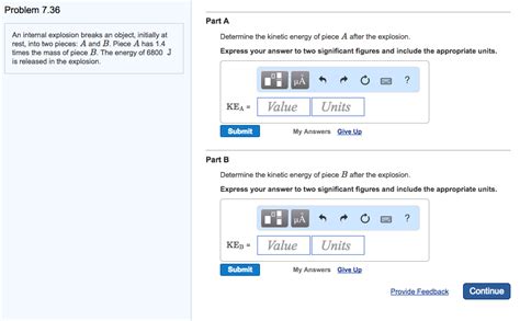 Solved An Internal Explosion Breaks An Object Initially At Chegg