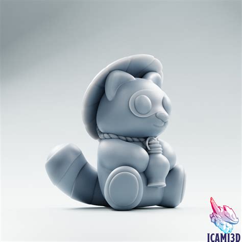 Stl File Tanuki 🇯🇵・3d Print Model To Download・cults