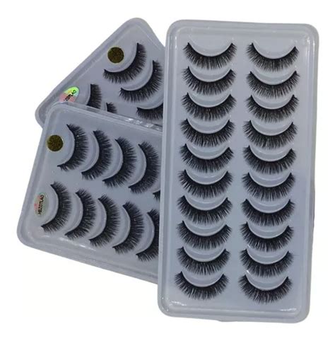Set de pestañas postizas Poser Lashes de volumen medio 10 pares N129