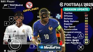 Efootball Pes Ppsspp Full Update Transfer Kits Camera Ps Best Graphics Hd Pes Ppsspp
