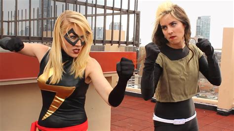 Ms Marvel Vs Rogue Real Life Superhero Battle Youtube