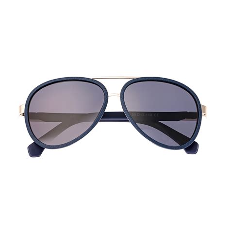 Stanford Sunglasses Silver Frame Black Lens Simplify Touch Of