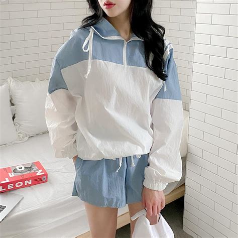 카인 아노락 반바지 트레이닝 투피스 팬츠 코디세트