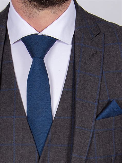 Suit Hire Belfast Bangor Newtownards Check Grey Focus Menswear