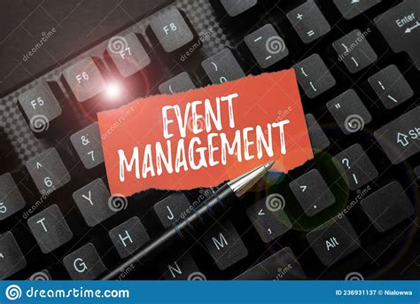 Handwriting Text Event Management Business Showcase Creation And