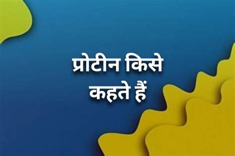 प्रोटीन क्या होता है What Is Protein In Hindi Rexgin