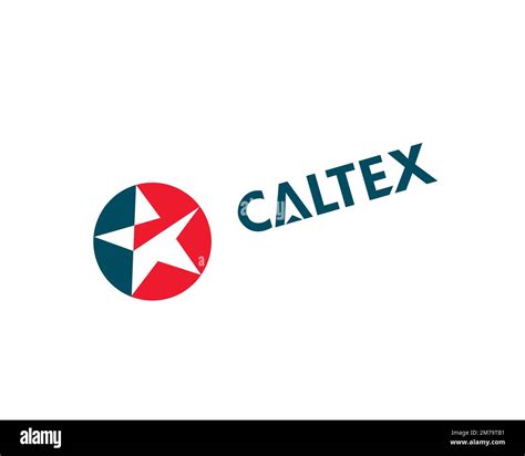 Caltex Rotated Logo White Background Stock Photo Alamy