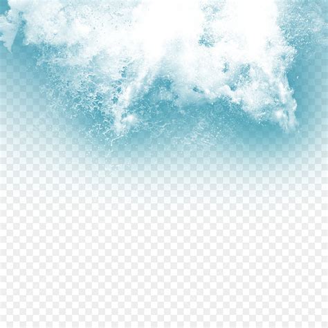 Blue Water Splash White Transparent Blue Water Splashing Upward Water
