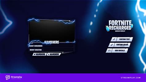 Fortnite Recharged Stream Package Streamplay Graphics