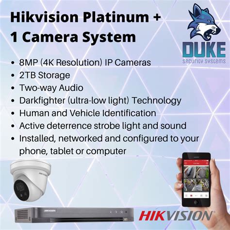 Hikvision Platinum 1 Camera System Duke Security Systems