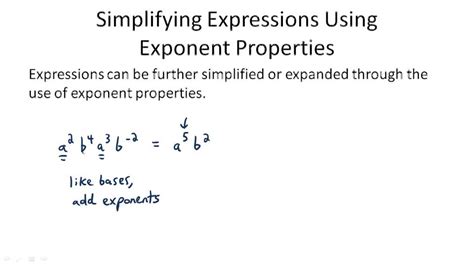 Exponent Properties With Variable Expressions CK 12 Foundation