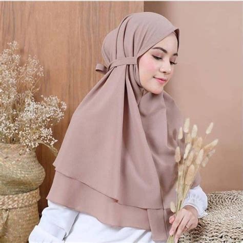 Jual Rz 737 Bergo Maryam 2 Layer Diamond Shopee Indonesia
