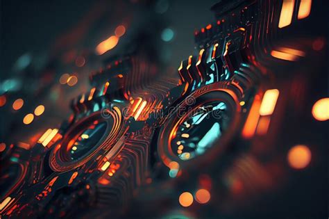 Digital Data Flow On Road With Motion Blur To Create Vision Of Fast