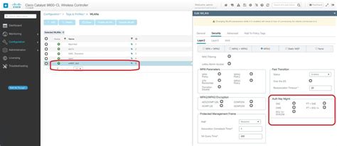 配置和驗證wi Fi 6e Wlan第2層安全性 Cisco