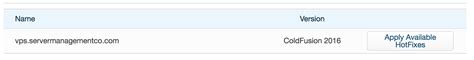 Applying ColdFusion Updates Via WCP WCP Server Manager Hostek Community