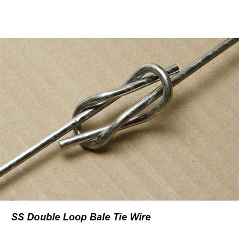 Silver 12 Swg Ss Double Loop Bale Tie Wire At ₹ 80 Kg In Nandurbar Id 20009199088