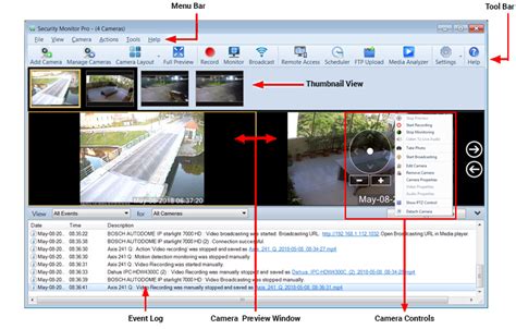 Security Monitor Pro Understanding User Interface