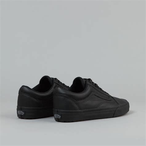 Vans Old Skool Mte Shoes Black Leather Flatspot