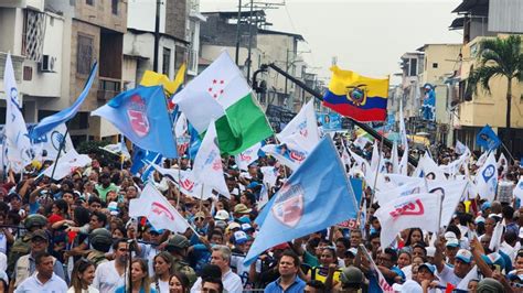 Elecciones Ecuador Luisa González Y Daniel Noboa Cierran Campaña