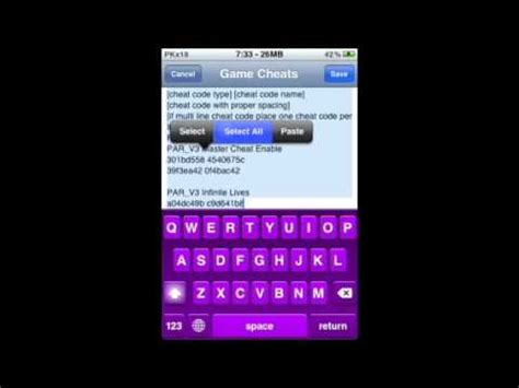 GpSPhone Update V8 0 1 New Way To Add Cheats To GpSPhone YouTube