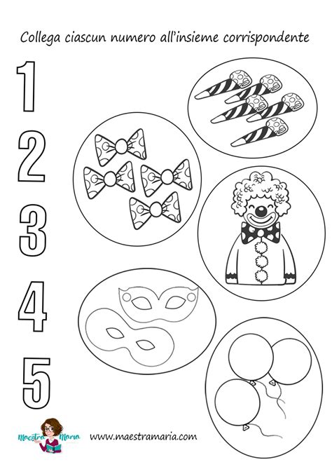 I Numeri Del Pagliaccio Di Carnevale Poesia E Schede Didattiche
