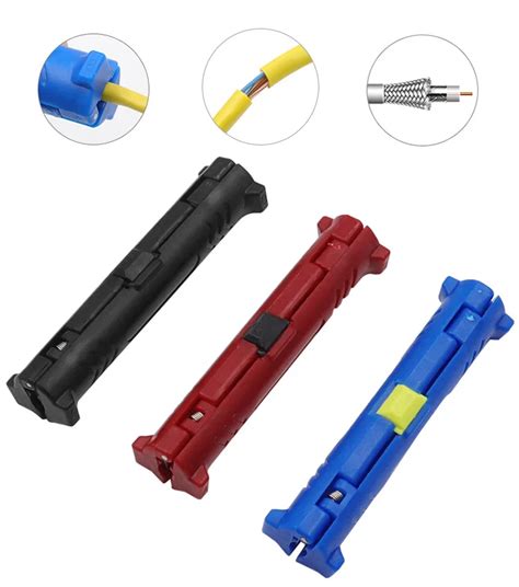 Pince à dénuder multifonction rouge fil de stylo coupe fil coaxial rotatif Cdiscount Bricolage