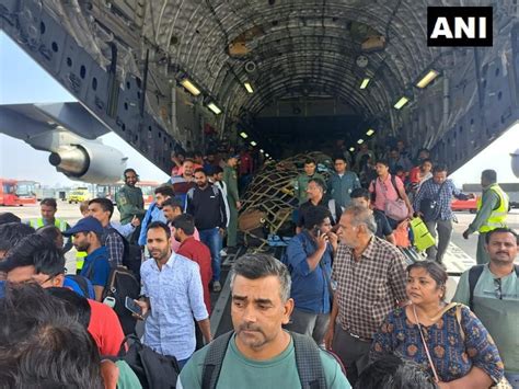 Ani On Twitter Operationkaveri Second Flight Carrying 246 Indian