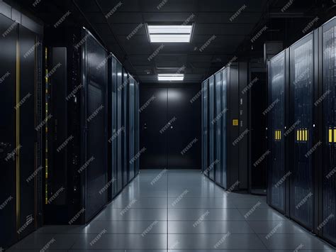Premium Ai Image Server Room Data Center