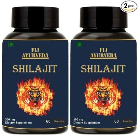 Buy FIJ AYURVEDA Shilajit Shilajeet Capsule For Stamina Booster Energy