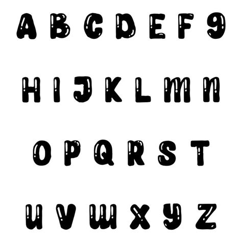 Printable Bubble Letters For Creative Projects