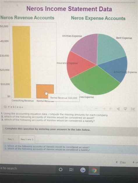 Tableau DA 1 2 Exercise Applying The Accounting Chegg