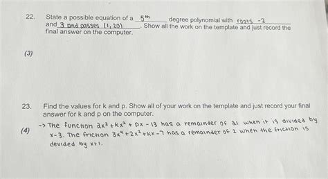 Solved State A Possible Equation Of A 5th Degree Chegg