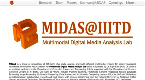 Midas Lab Iiitd Midas Iiitd Edu