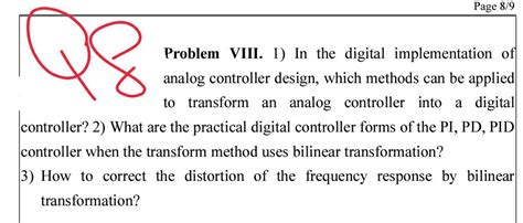Page 8 9 Q Problem VIII 1 In The Digital Chegg