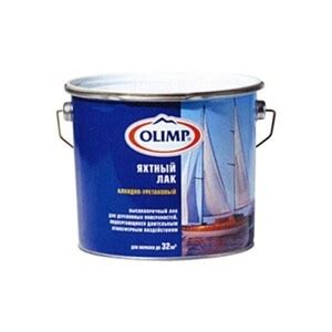 Лак яхтный Olimp глянцевый 2,7 л — купить в Санкт-Петербурге: цена за ...