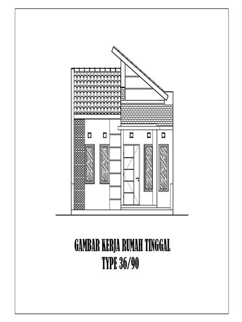 Denah Gambar Kerja Rumah Minimalis Gambar Design Rumah Vro