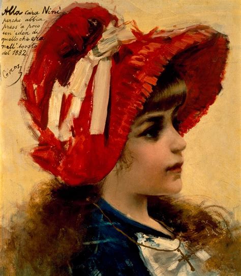 Vittorio Matteo Corcos による Nini の肖像画キャンバスに油彩 x cm
