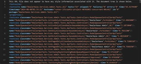 unit test report does not load all tests from files community