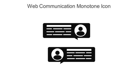 Web Communication Monotone Icon In Powerpoint Pptx Png And Editable Eps Format Ppt Template