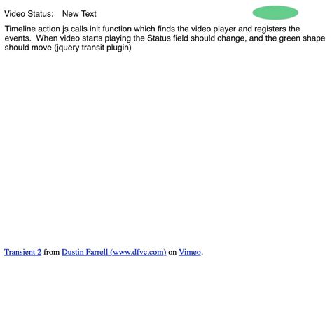 Vimeo Video Events Iframe Inception Using Javascript With Hype