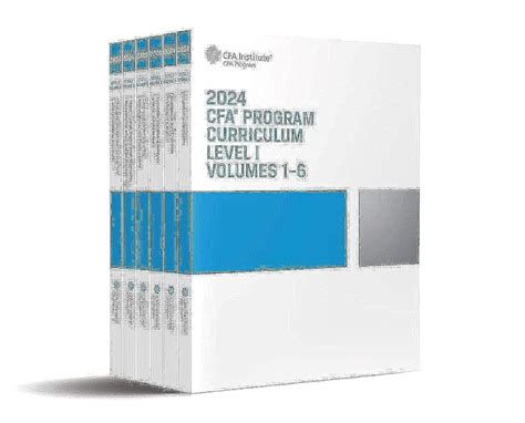 2024 Cfa Program Curriculum Level I Box Set 9781953337672
