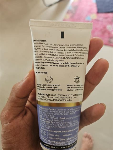 Dr Sheths Ceramide And Vitamin C Oil Free Moisturizer Lightweight