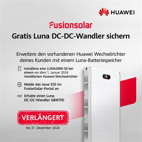Huawei FusionSolar Smart PV Promotion 2024 Wattkraft