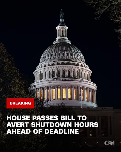 Cnn The House Has Voted To Pass A Stopgap Funding Bill