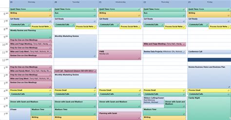 Best Excel Time Blocking Template Sample Kanban Board In