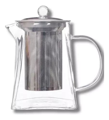 Chaleira Infusora Vidro Inox Vai Ao Fogo Bule Coador Chá Caf MercadoLivre